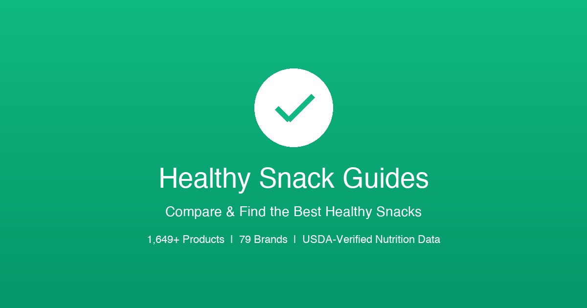 Healthy Snack Guides | Compare Better Snack Options